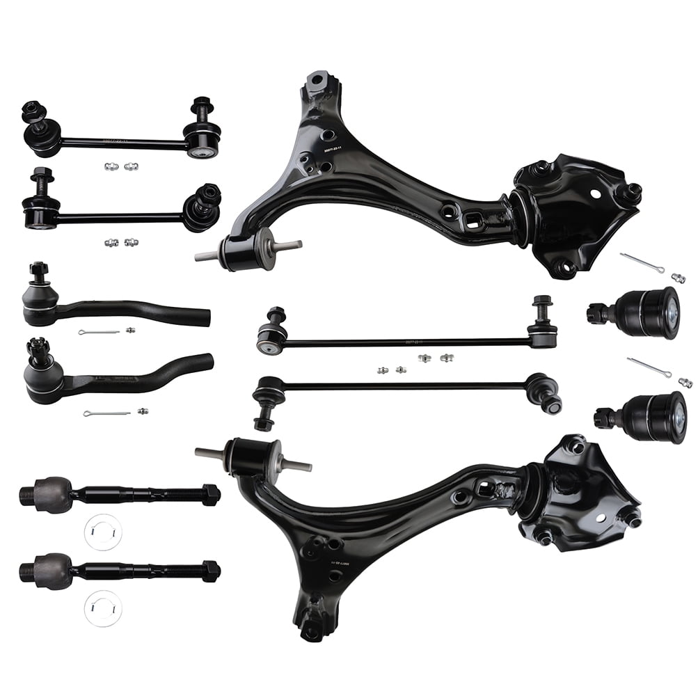 ECCPP - 12PC Lower Control Arm and Ball Joint Tie Rod End Sway Bar End ...