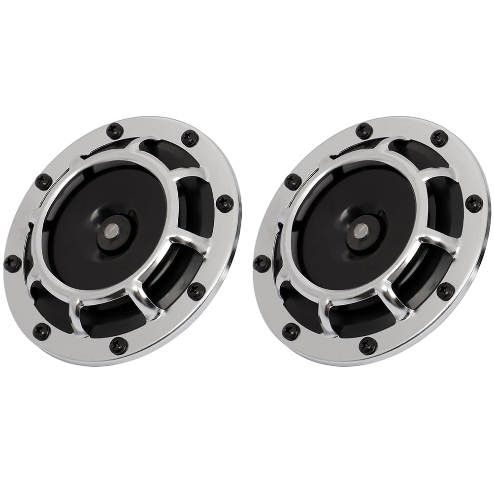 ECCPP 12V Twin Electric Car Horn Kit High Tone and Low Tone Metal Horn ...