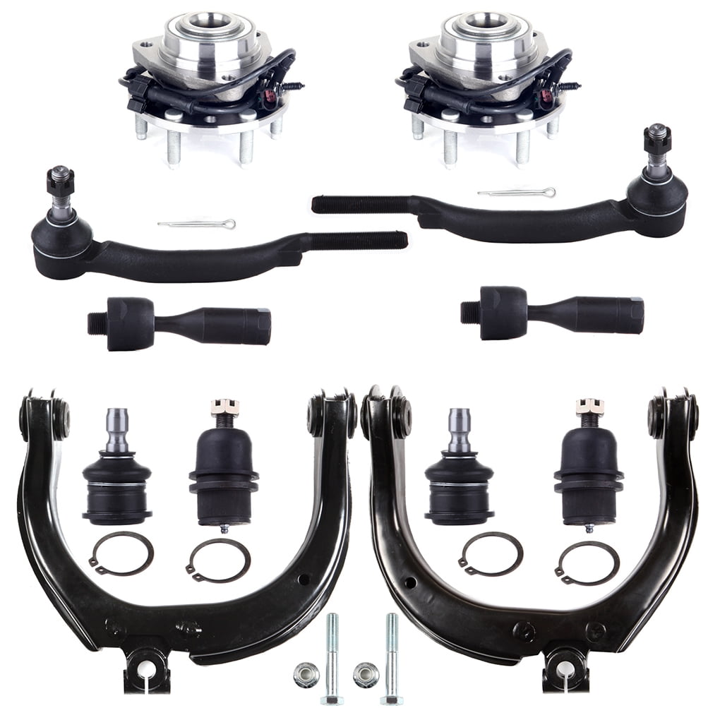 ECCPP 12pcs Upper Control Arm Wheel Hub Tie Rod End Lower Upper Ball ...