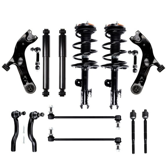 ECCPP 14PCS Complete Struts Assembly Control Arm and Ball Joint ...