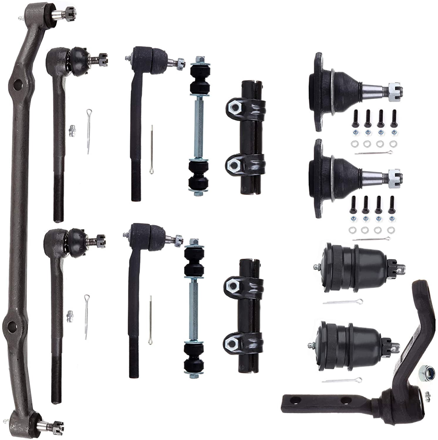 ECCPP 14pcs Front Suspension Kit Upper Lower Ball Joints Inner Outer ...