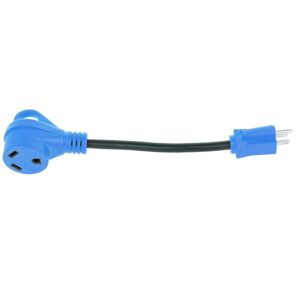 ECCPP 15 Amp Male to 30 Amp Female Heavy Duty RV Power Cord Plug ...