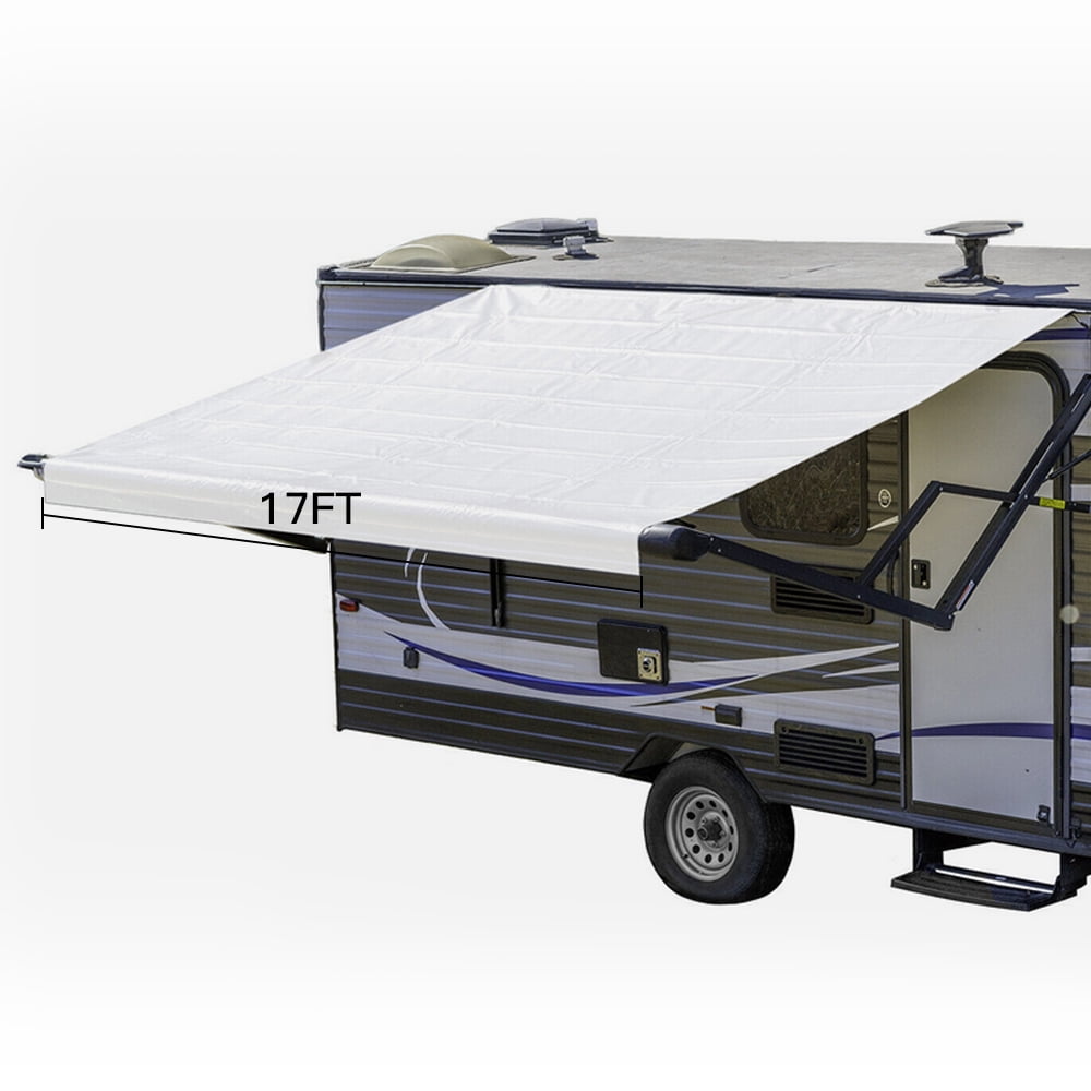 ECCPP 17' RV Awning Fabric Replacement, Heavy-Duty Vinyl Camper Awning ...