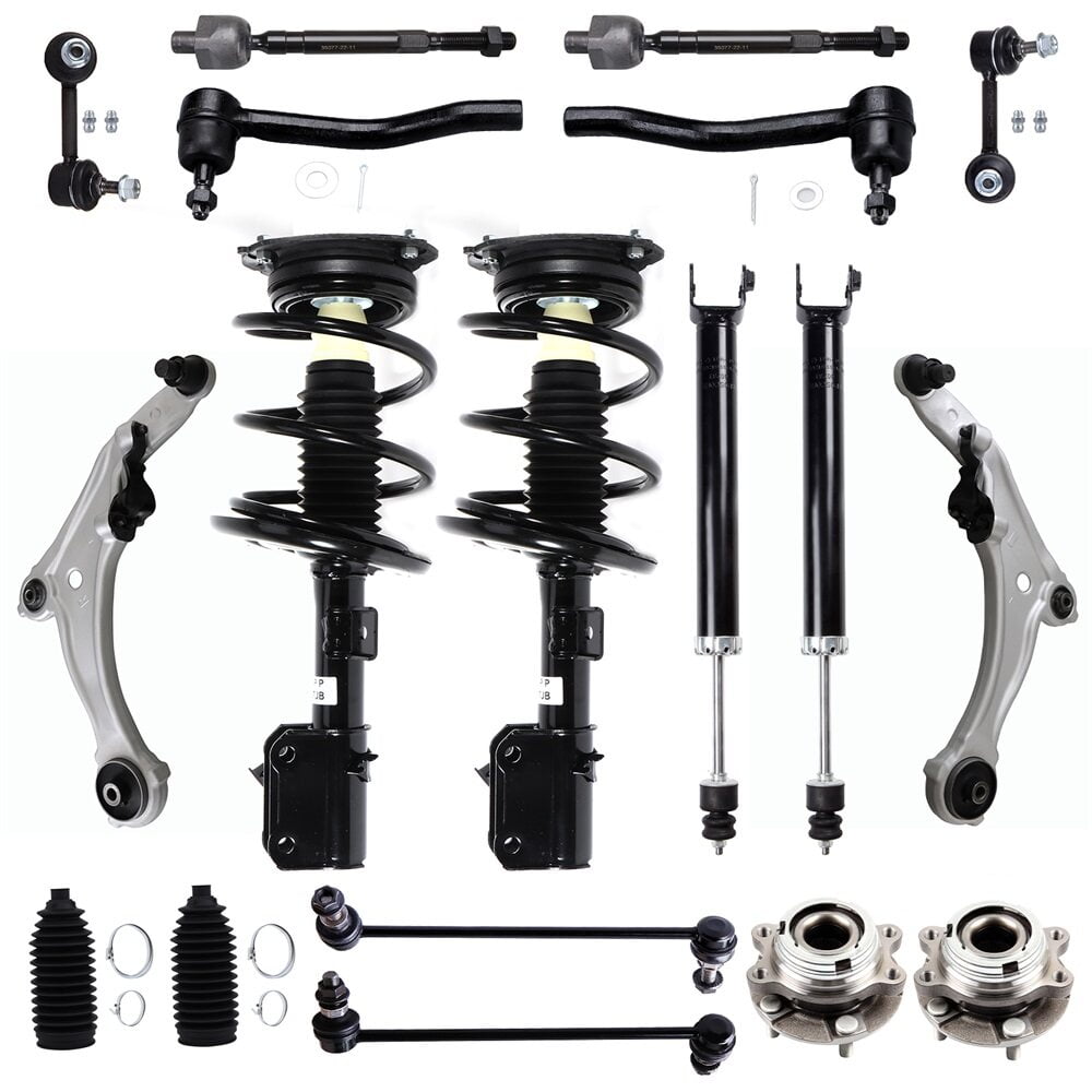 ECCPP 18PCS Rear shock basorber Front Complete Strut Spring Assembly ...