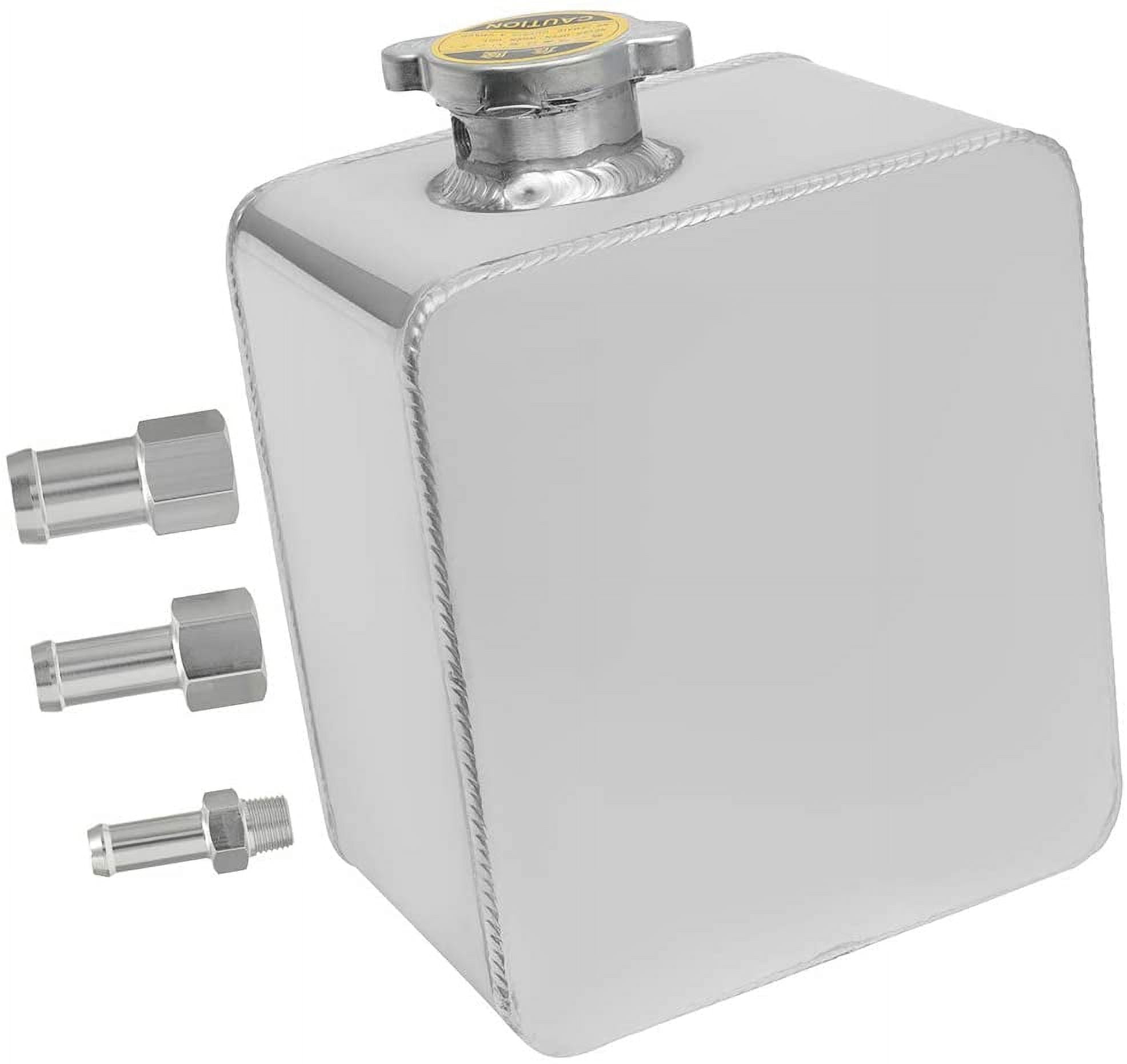 ECCPP 2.5L Stainless Steel Polished Radiator Overflow Tank Universal ...