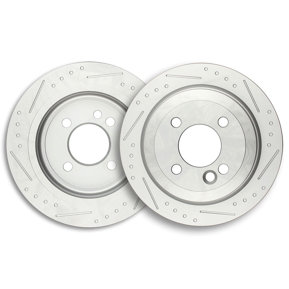 ECCPP 2 Rear Slotted Brake Rotors Fits 02 03 04 05 06 Mini Cooper Base ...