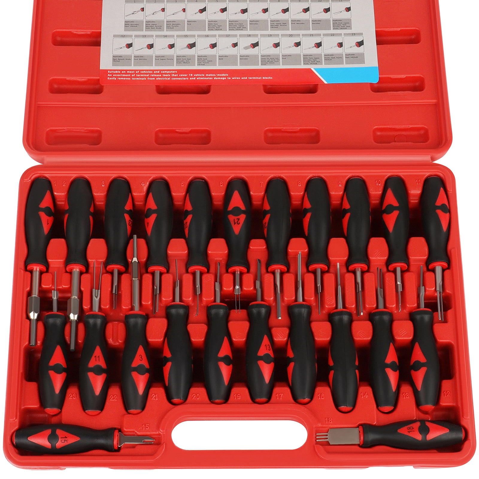 ECCPP 23 PCS Universal Terminal Release Kit Universal Wire Connector ...