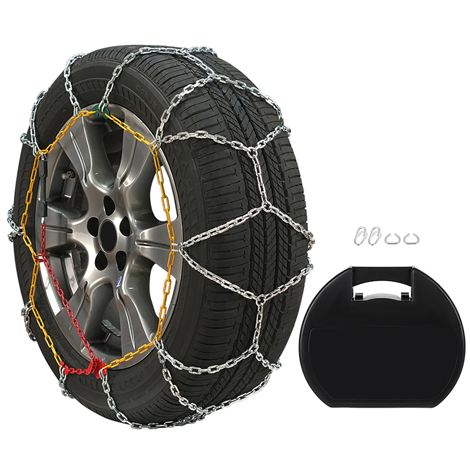 ECCPP - 2PCS Tire Snow Chain for Passenger Cars Pickups SUVs,Universal ...