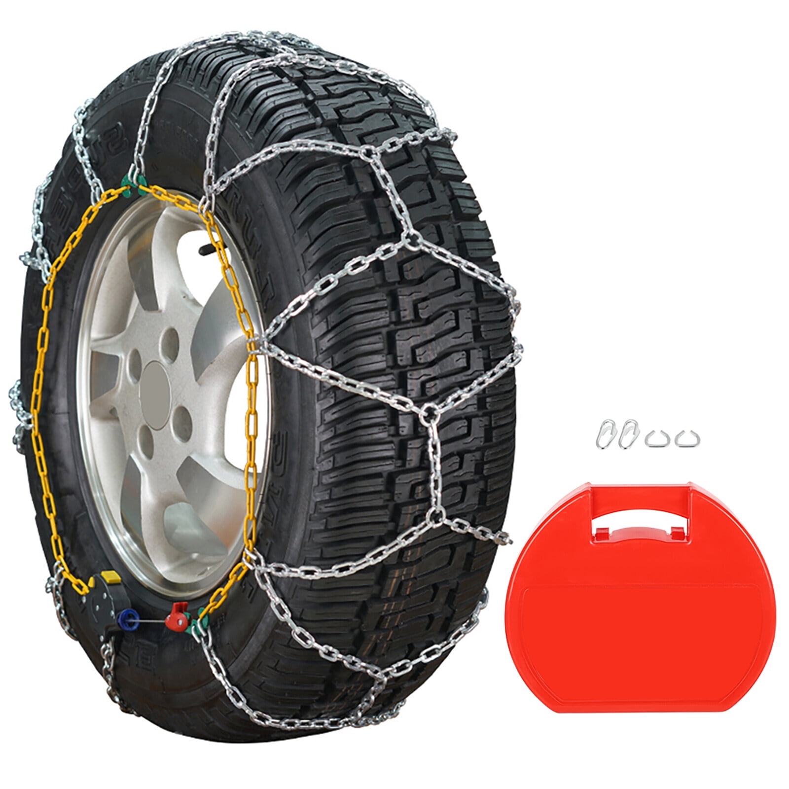 ECCPP - 2PCS Tire Snow Chain for Passenger Cars Pickups SUVs,Universal ...
