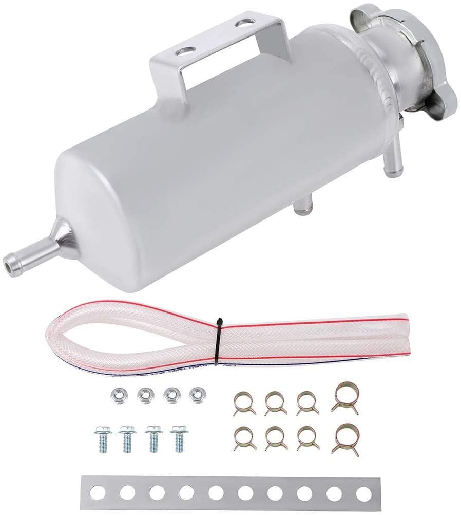 ECCPP 300ml Stainless Steel Polished Radiator Overflow Tank Universal ...