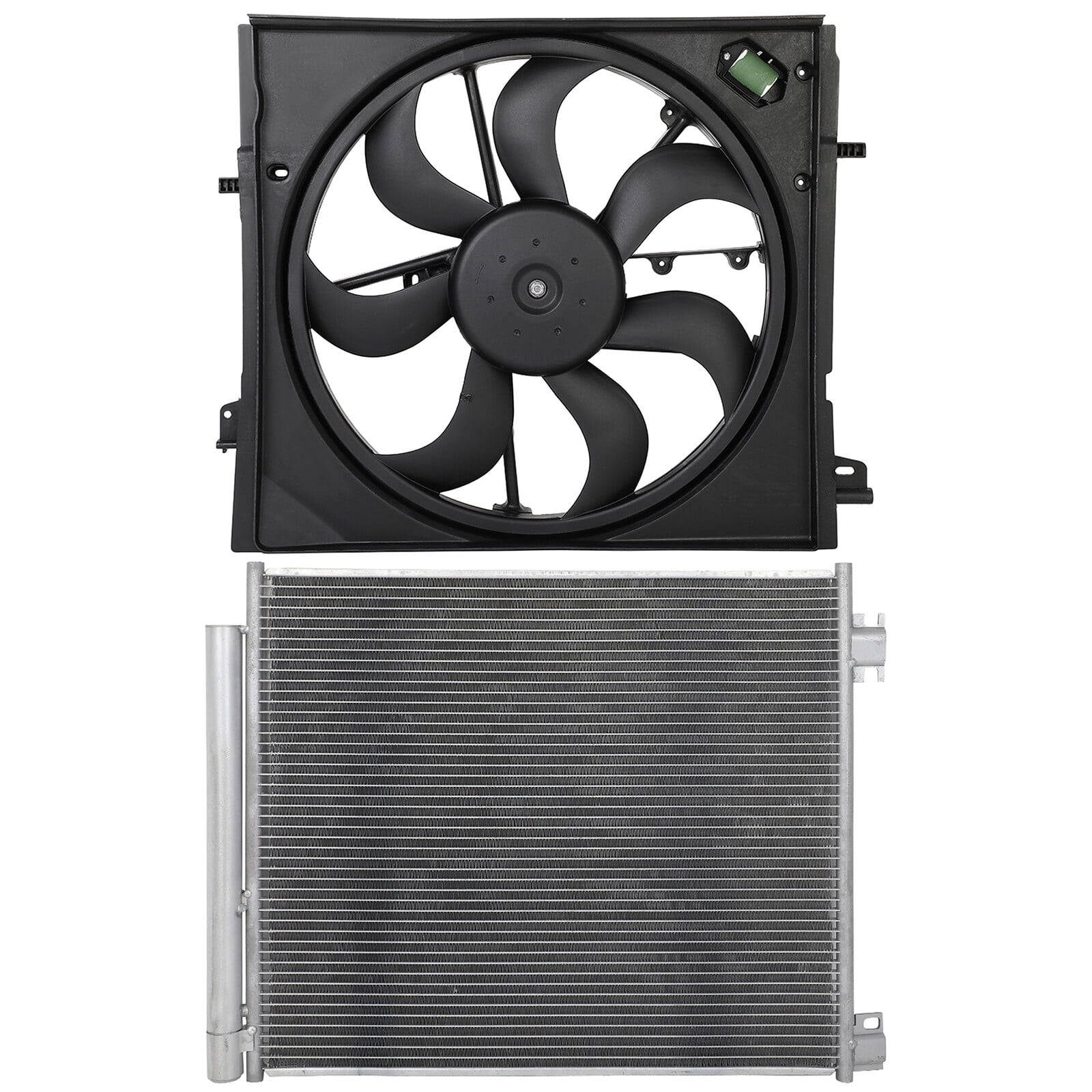 ECCPP 30122 Condenser 214816MA0A Radiator Cooling Fan Assembly ...