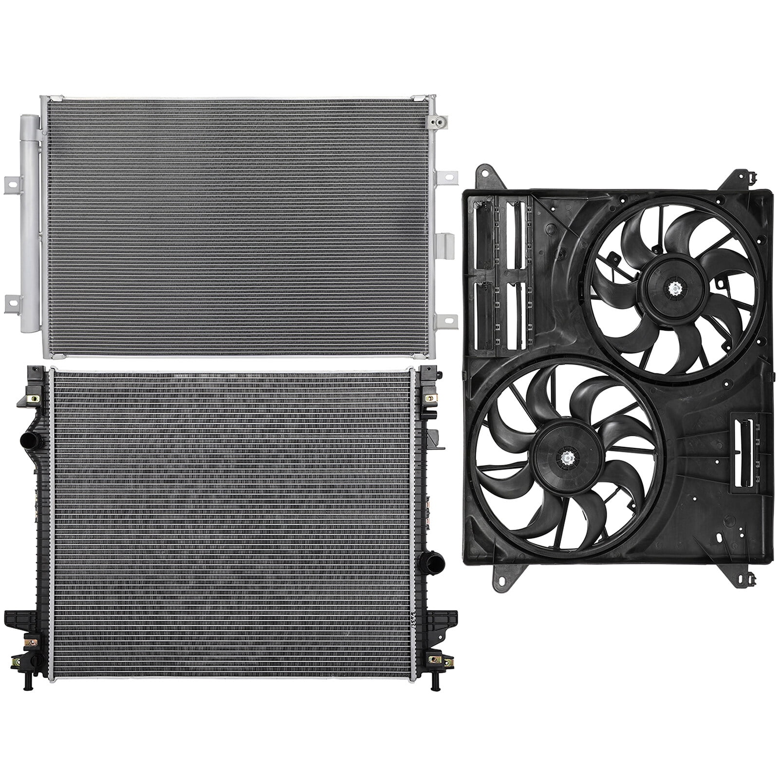 ECCPP 30135 Condenser 13555 Radiator F2GZ8C607A-433 Dual Radiator ...