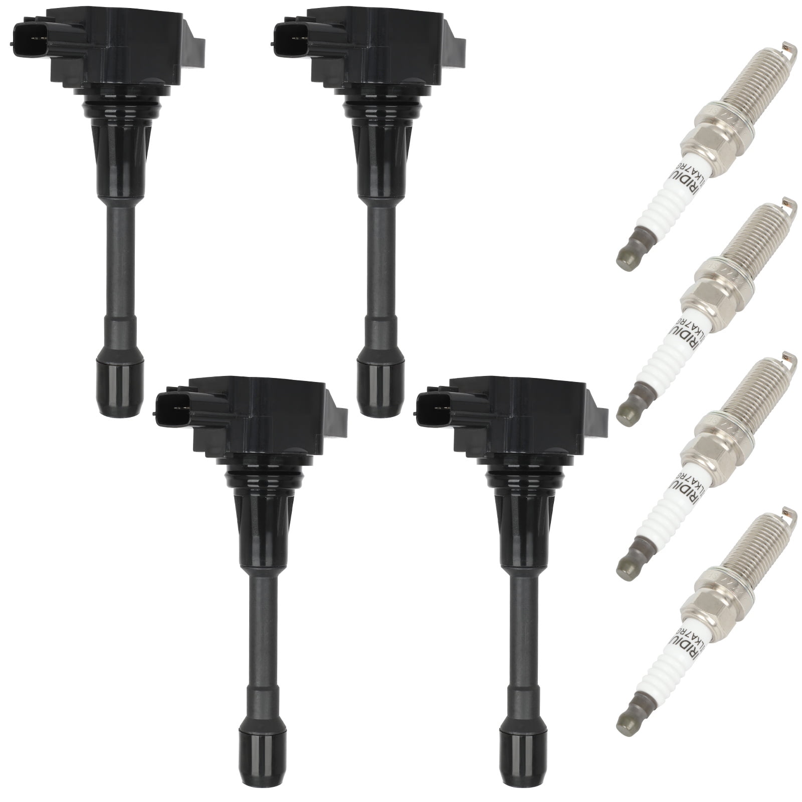 ECCPP 4 ignition coils with 4 iridium Spark Plugs,UF509,coils packs,for ...