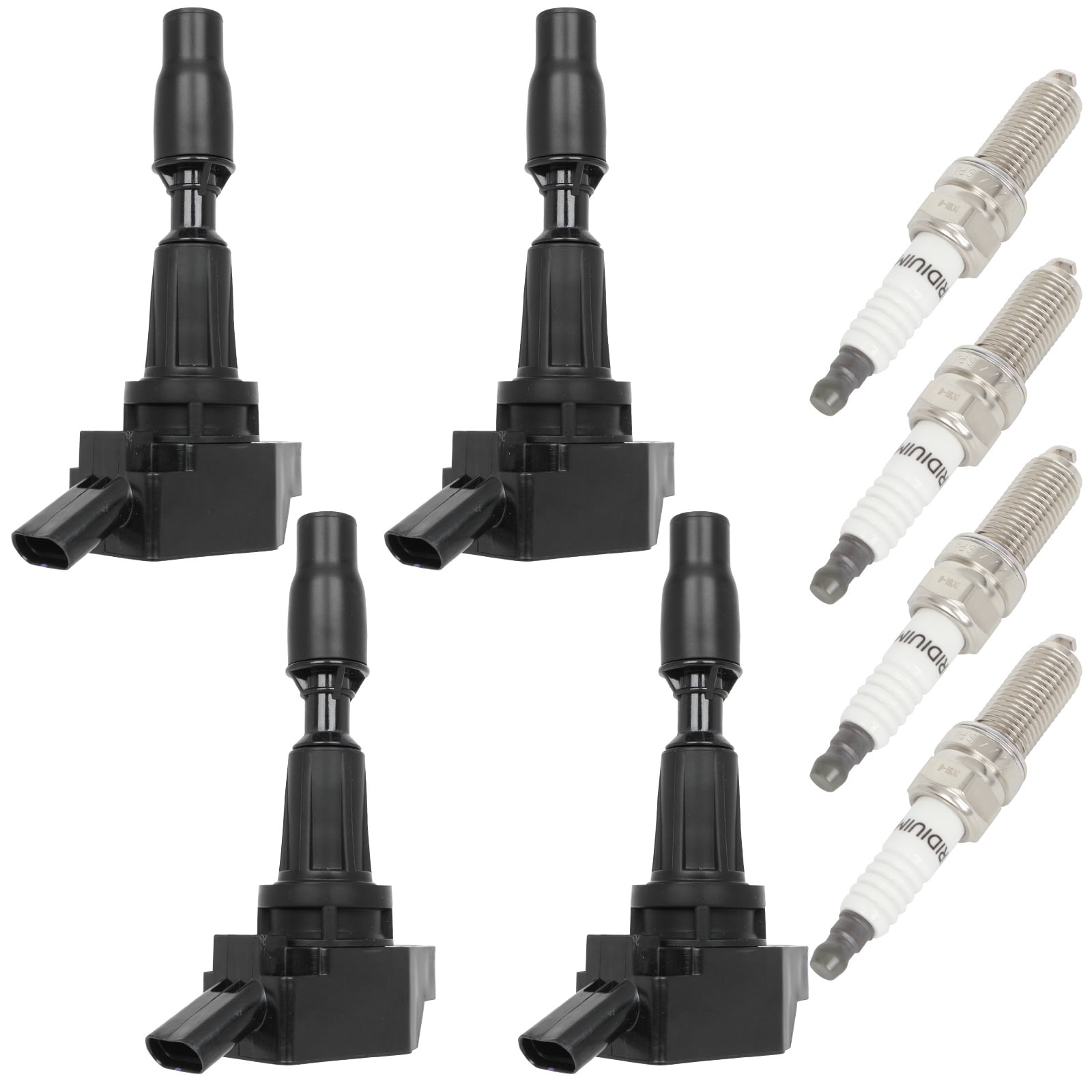 ECCPP 4 ignition coils with 4 iridium Spark Plugs,UF764,for Hyundai ...