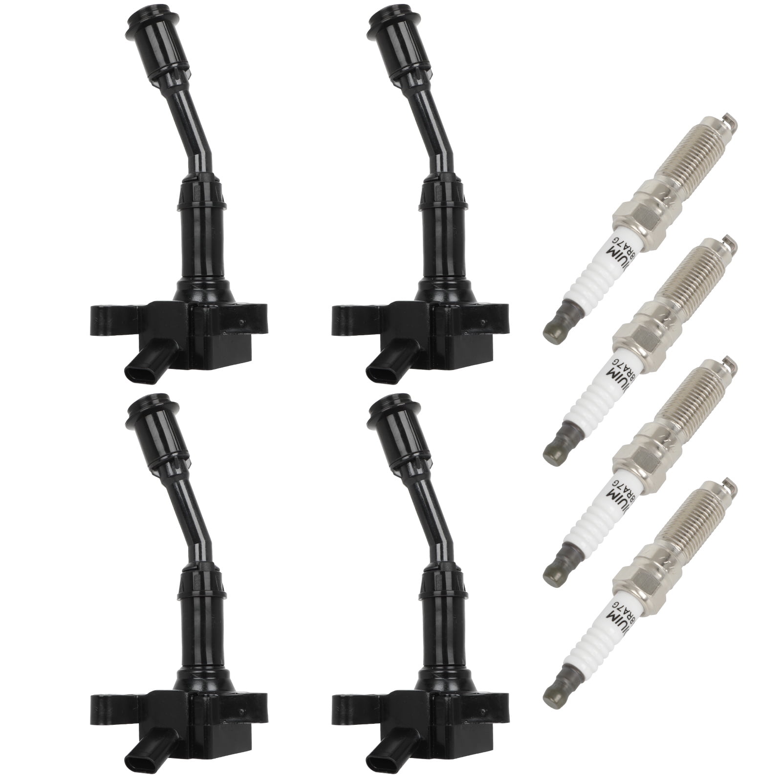 ECCPP 4 ignition coils with 4 iridium Spark Plugs,UF735,coils packs,for ...
