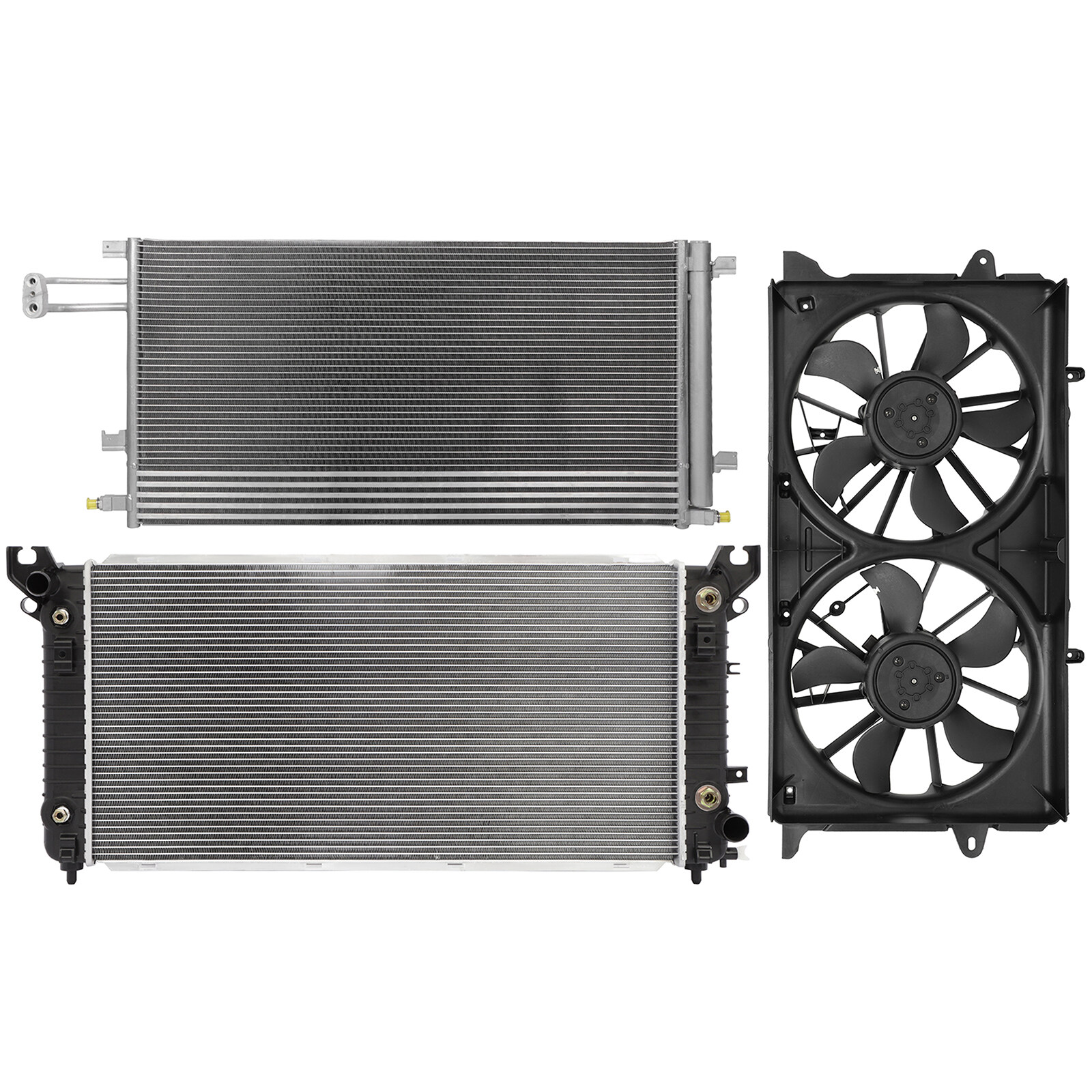 ECCPP 4283 Condenser 13398 Radiator 624050621619 Dual Radiator ...