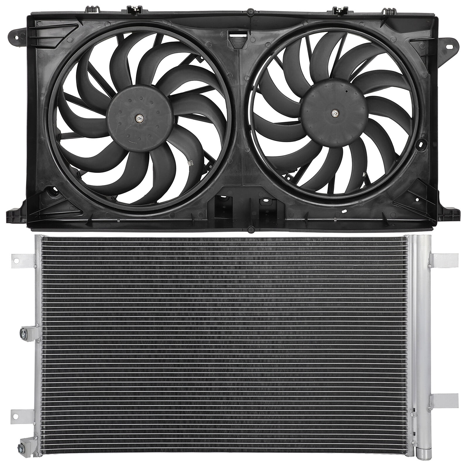 ECCPP 4689 Condenser 621542, 623450 Radiator Cooling Fan Assembly ...