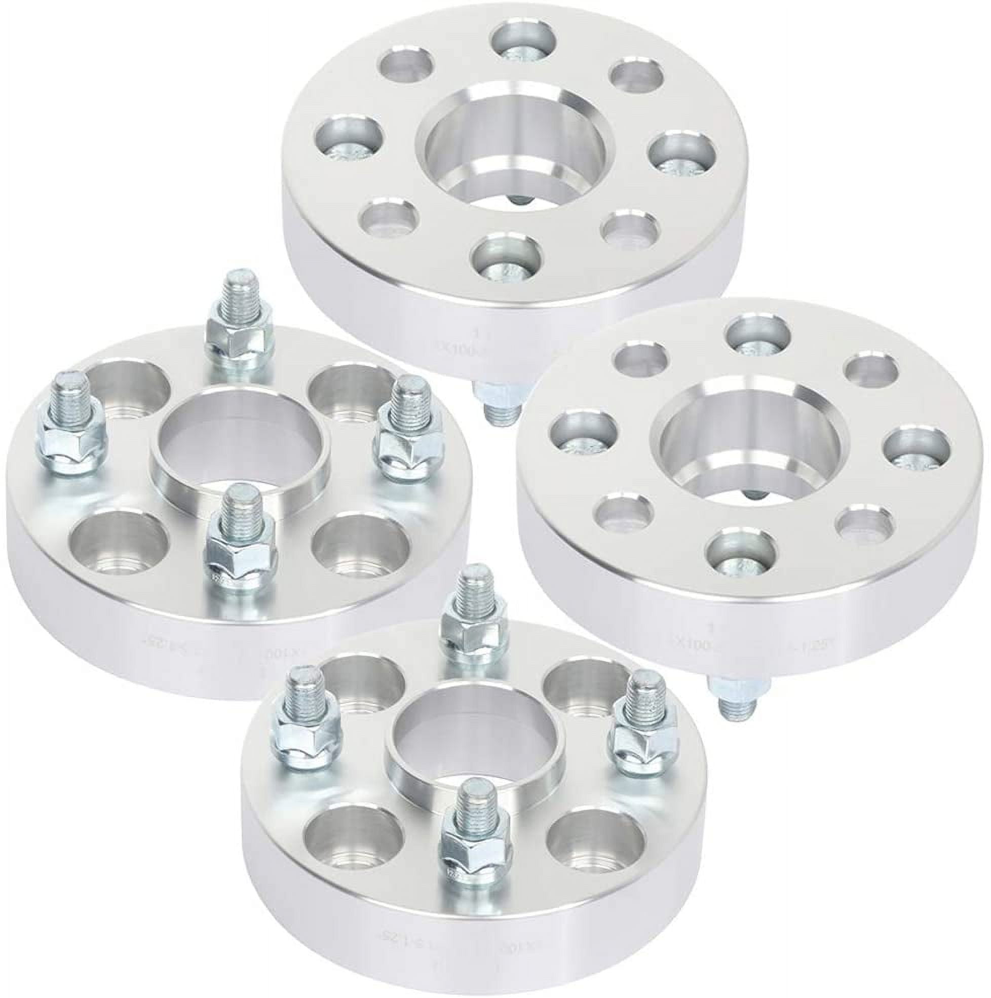 ECCPP 4X 4 LUG Wheel Spacers 4x100 TO 4X100 54.1MM 1.25 INCH Silver ...