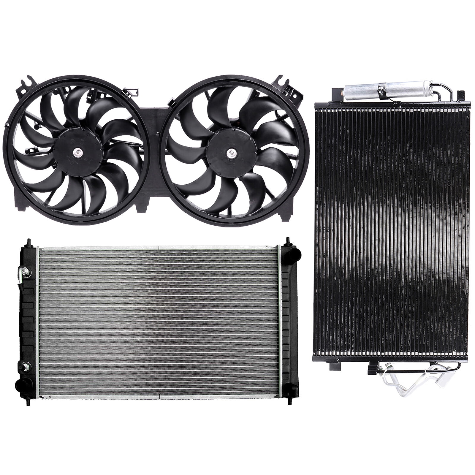 ECCPP 620-453 Cooling Fan*1 + 2988 Radiator*1 + 3639 Condenser*1 ...