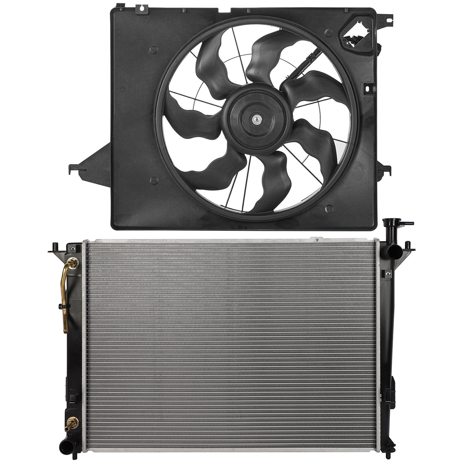 ECCPP 620-463 Cooling Fan 13194 Radiator Replacement for 2013-2017 for ...