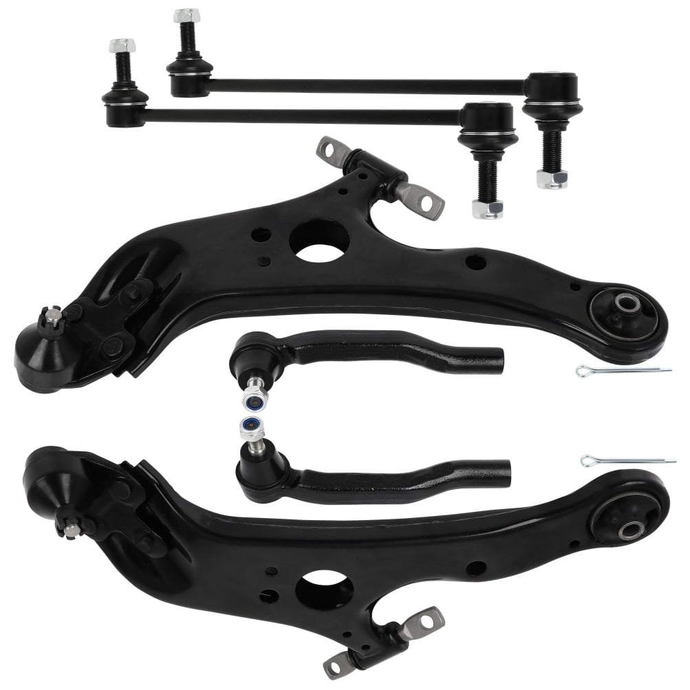 ECCPP - 6PC Lower Control Arm and Ball Joint Outer Tie Rod End Sway Bar End Link - Compatible ...