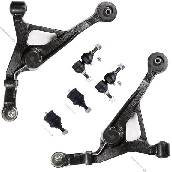 ECCPP - 6PC Lower Control Arm and Ball Joint Upper Ball Joint Sway Bar ...