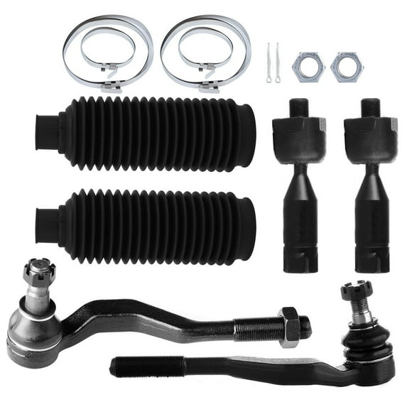 ECCPP - 6PCS Front Inner Outer Tie Rod End Steering Boot Compatible Fit ...