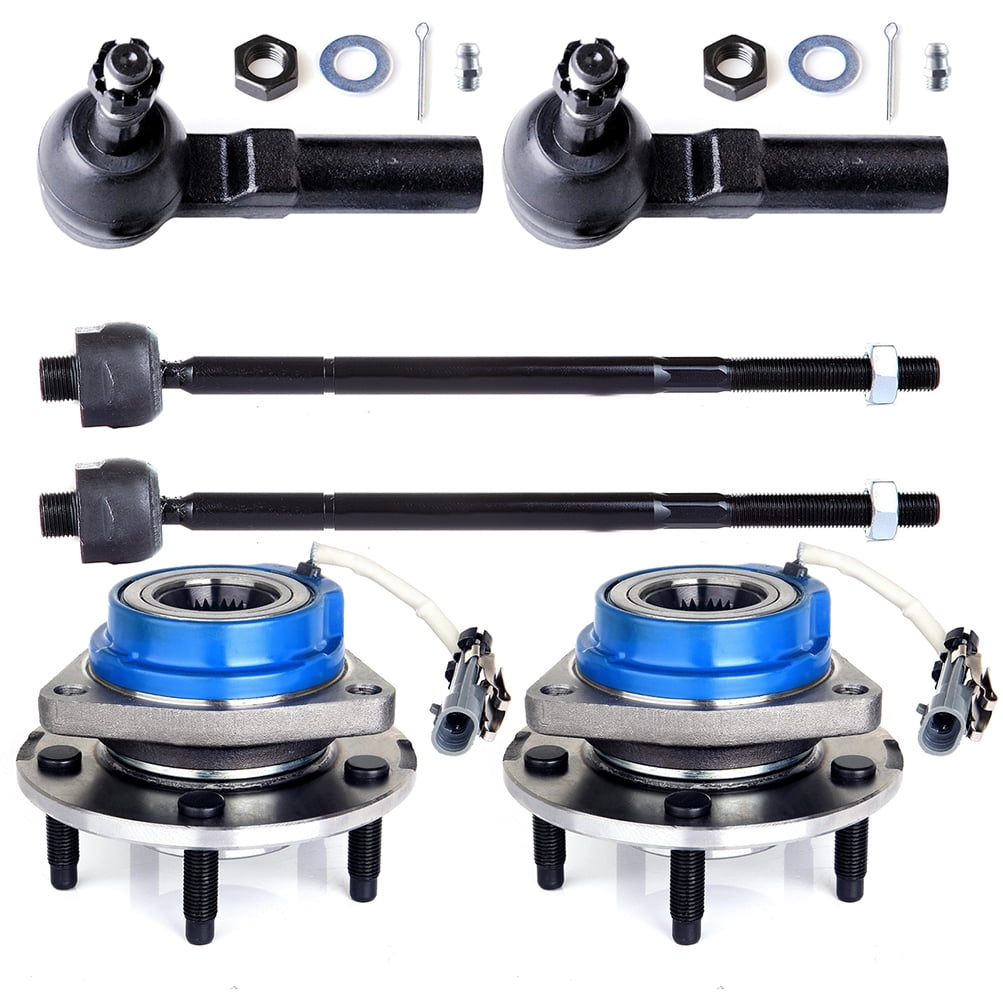 ECCPP - 6PCS Front Inner Outer Tie Rod End Wheel Hub Bearing For Buick ...