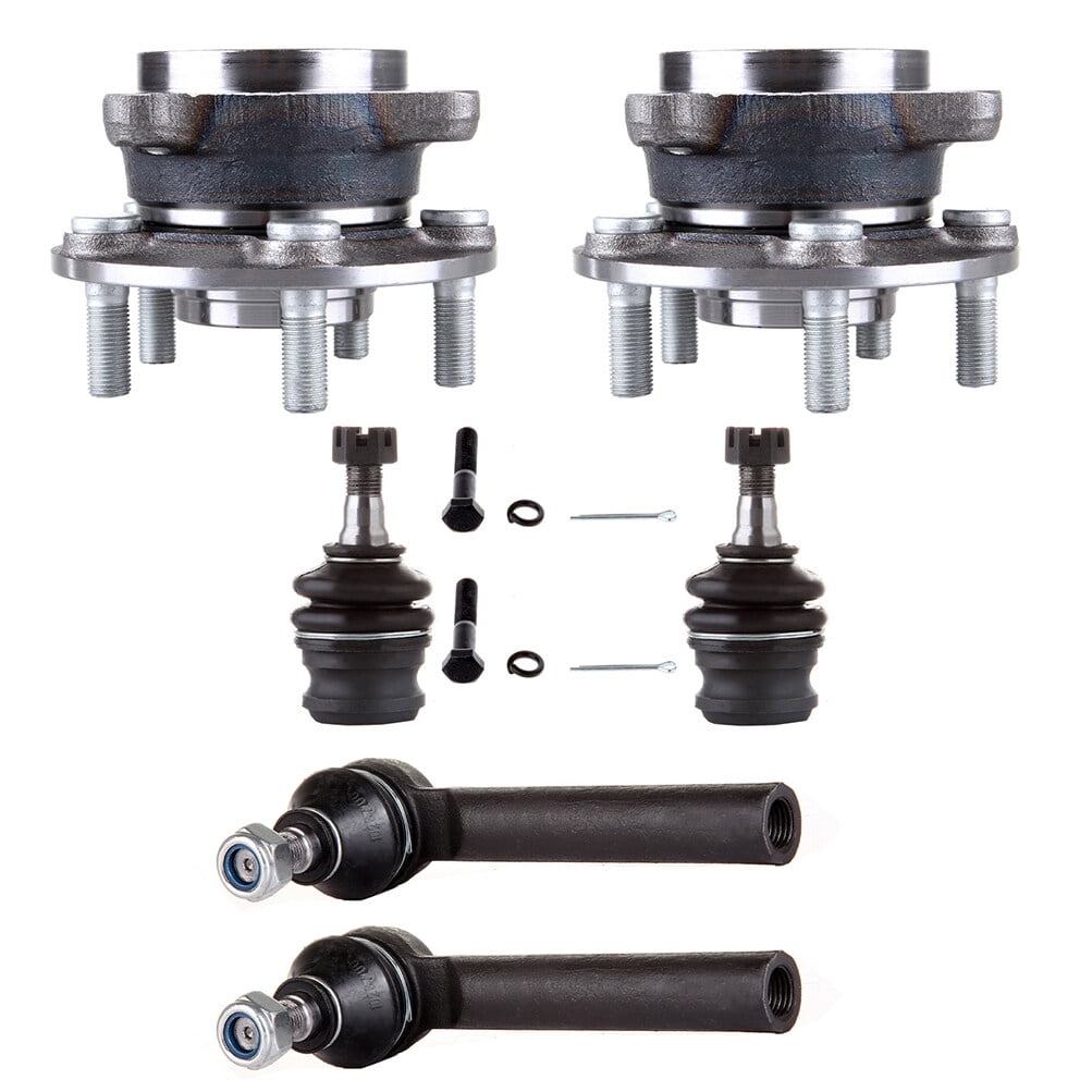 ECCPP 6pcs Wheel Hub Front Outer Tie Rod End Front Lower Ball Joint fit ...