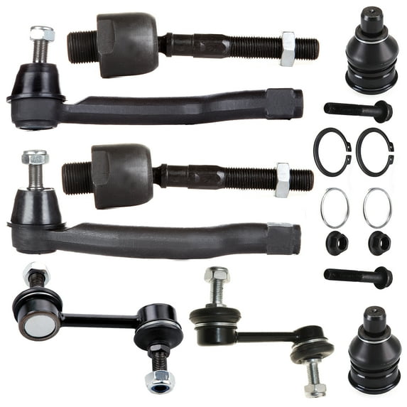 ECCPP - 8PCS Front Inner Outer Tie Rod End Lower Ball Joint Sway Bar ...