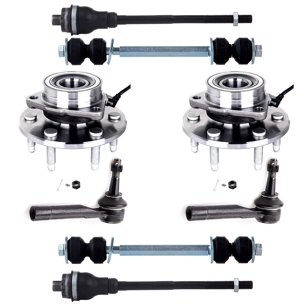 ECCPP - 8PCS Front Inner Outer Tie Rod End Sway Bar Link Wheel Hub ...
