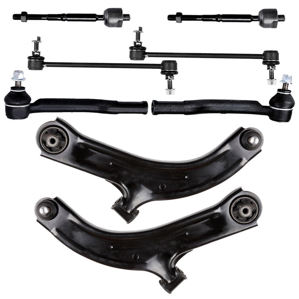ECCPP - 8PCS Front Lower Control Arms Inner Tie Rod Ends Outer Tie Rod ...