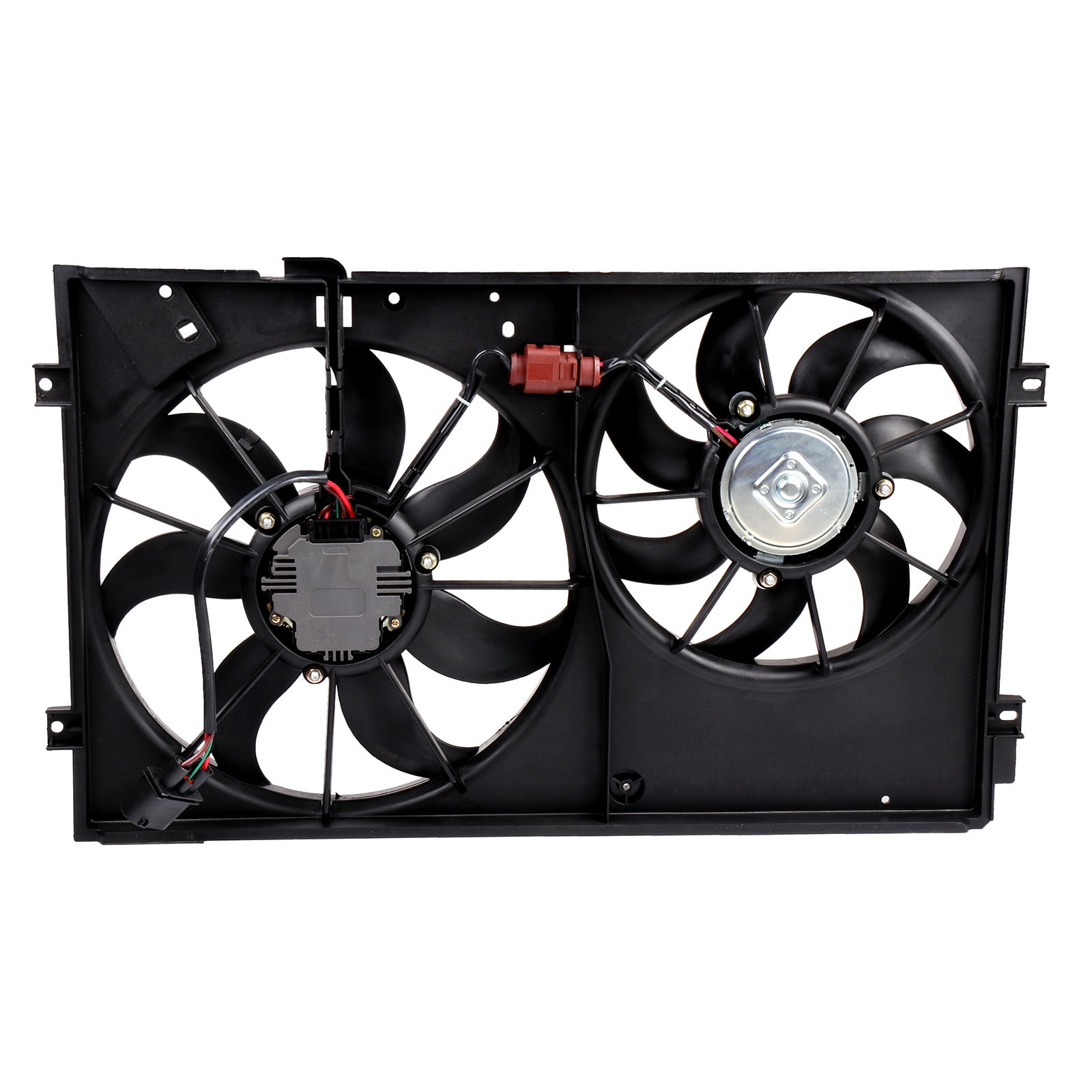 ECCPP A/C Condenser Radiator Cooling Fan Assembly Replacement for Audi ...