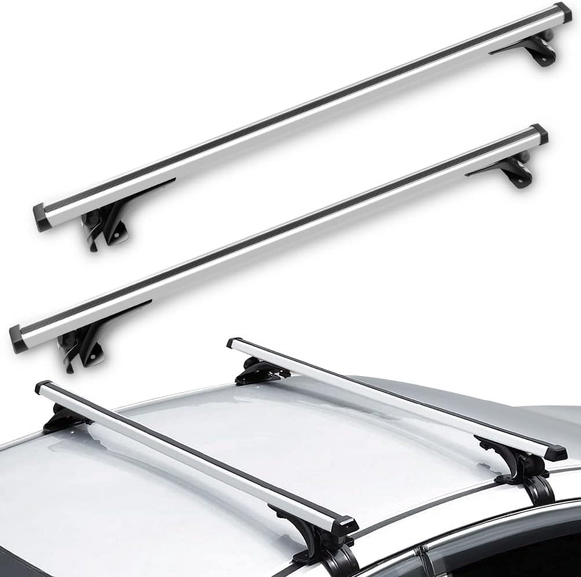 ECCPP Adjustable 48" Length Roof Rack Cross Bar with 3 Kinds Clamp Roof ...