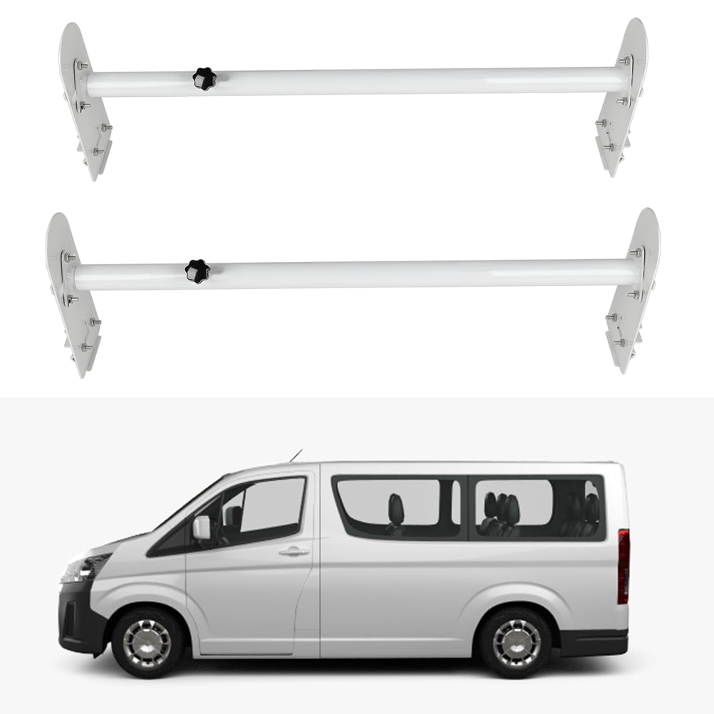 ECCPP Adjustable Van Ladder Rack Hightop 2 Bars Roof Rack fit for Chevy ...