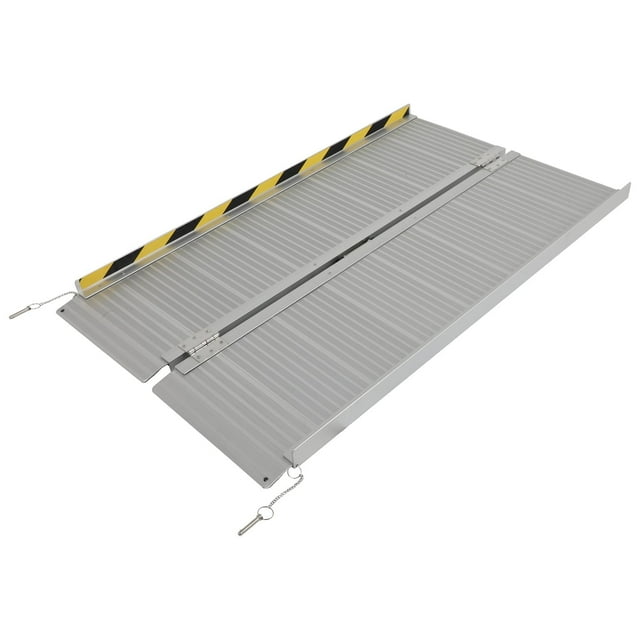 ECCPP Adjustable Wheelchair Ramp 600lbs Capacity Aluminum Portable ...