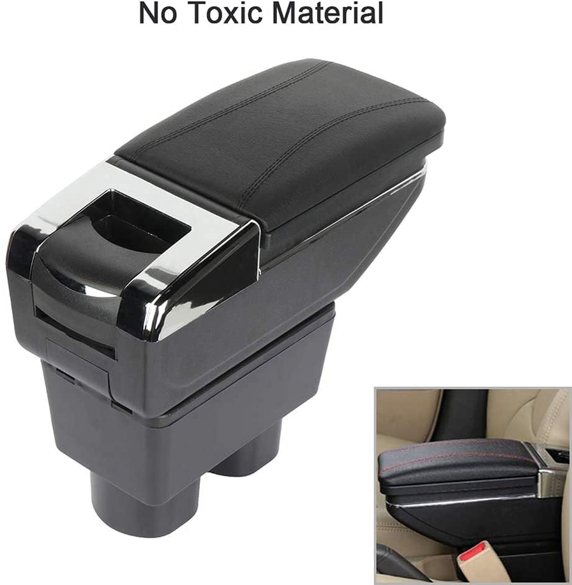 ECCPP Armrest Center Console, Fits 2007-2011 Nissan Versa, Black ...