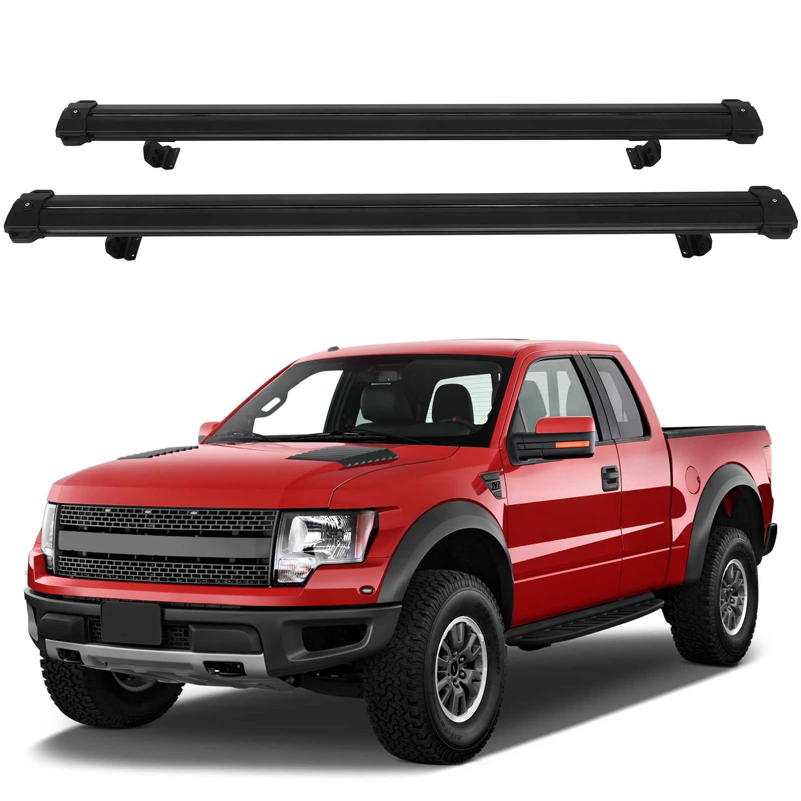 ECCPP Black Roof Rack Cross Bar Luggage Cargo Carrier Rails Fits 2015 ...