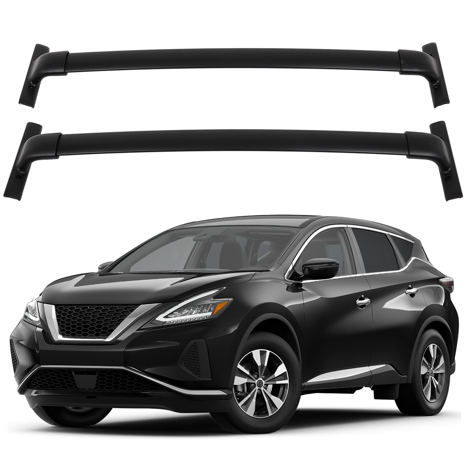 ECCPP Black Roof Rack Cross Bars Compatible with Nissan Kicks 2017-2023 ...