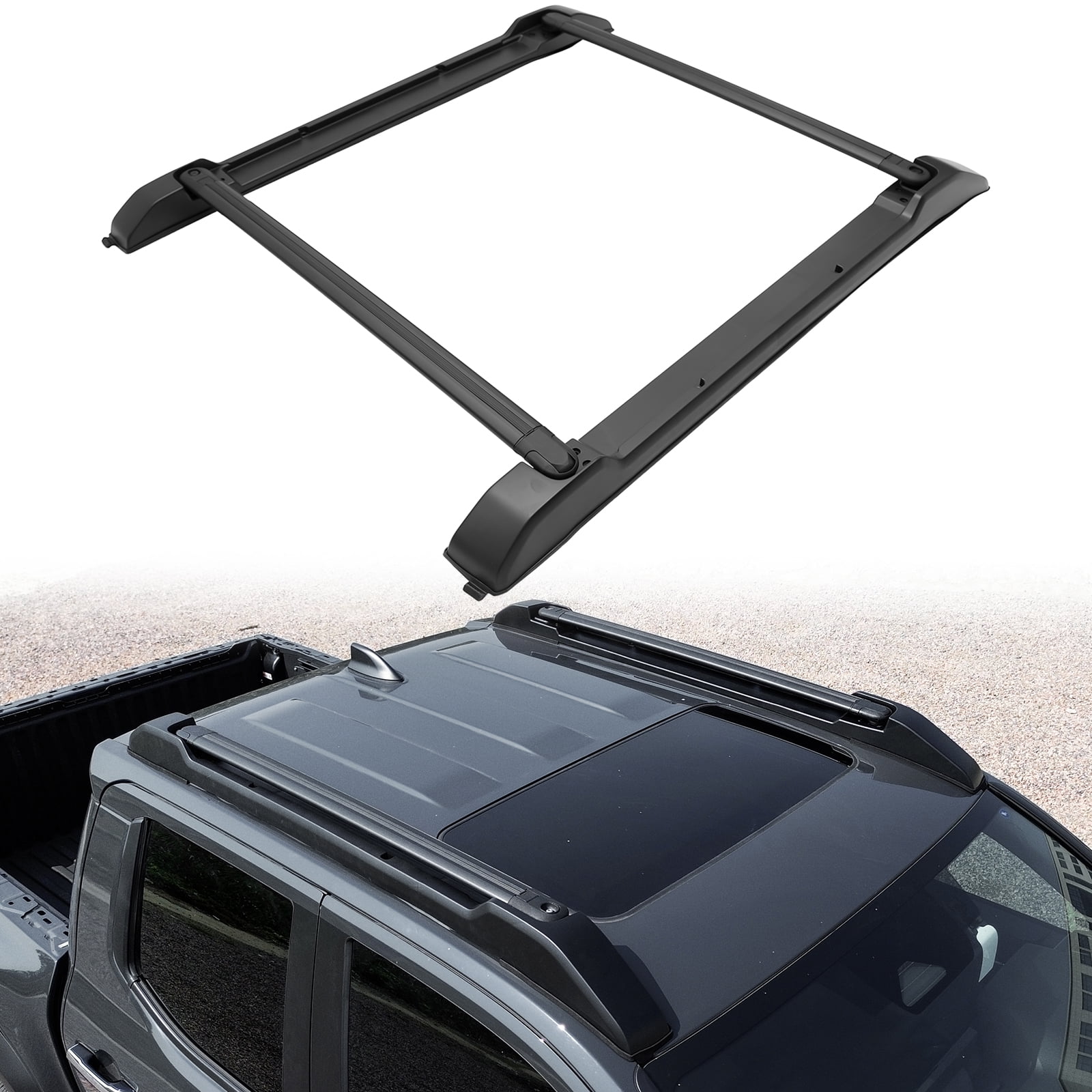 ECCPP Black Roof Rack Cross Bars+Side Rails Fit For 2024 2025 For ...