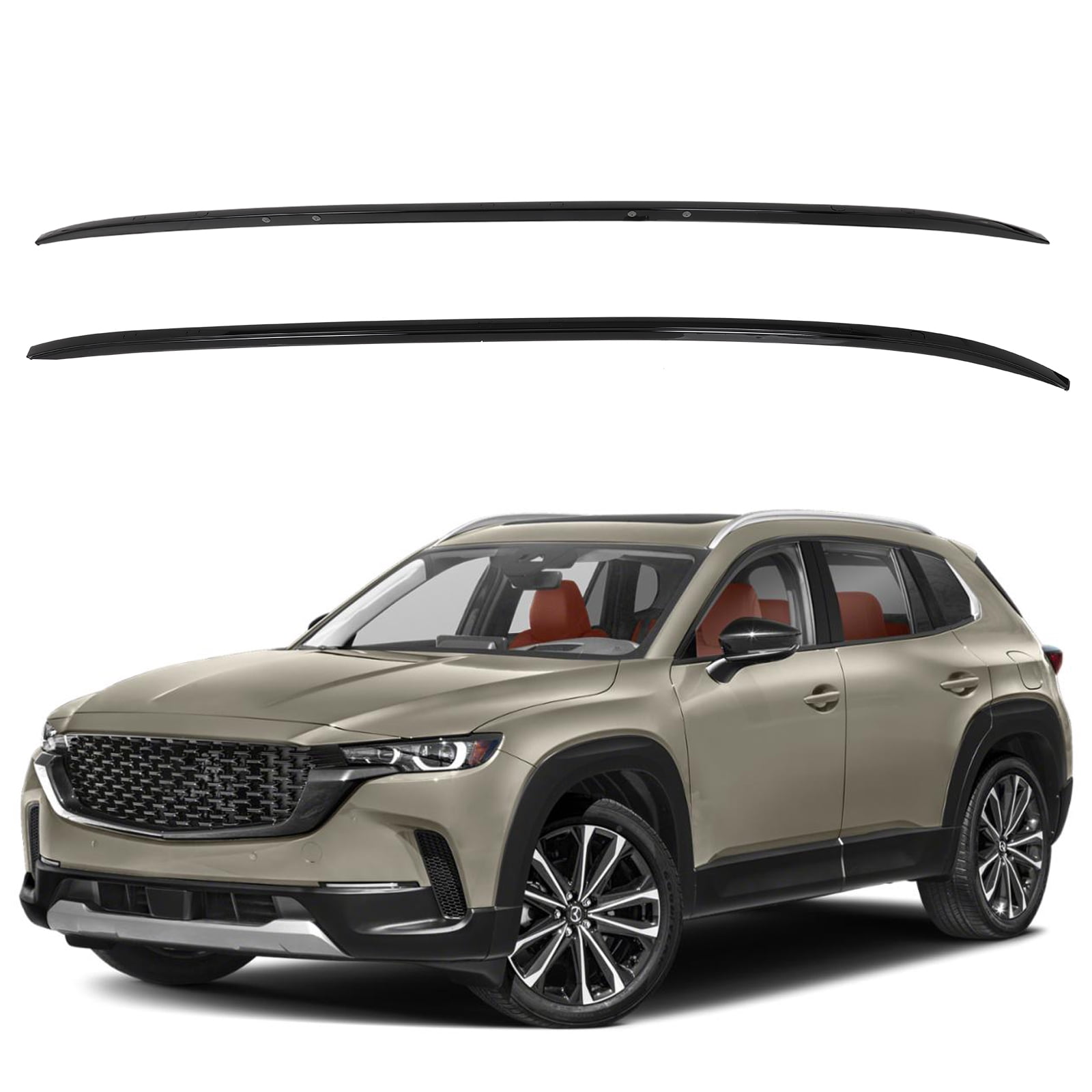 ECCPP Black Roof Rack Side Rails Compatible with Mazda CX-9 2016-2023 ...