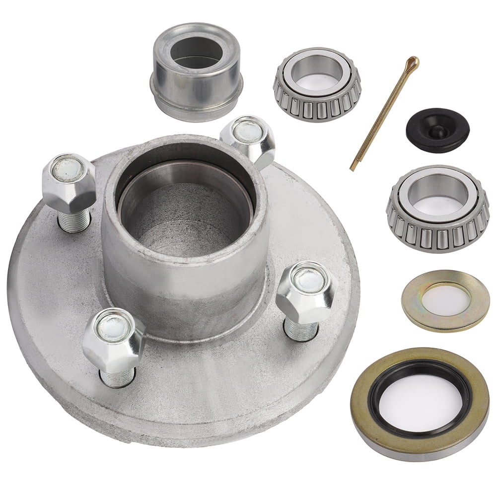ECCPP Boat Trailer Hub Kit 5 Bolt 1 1/16 x 1 3/8 44649 x 68149 Silver ...