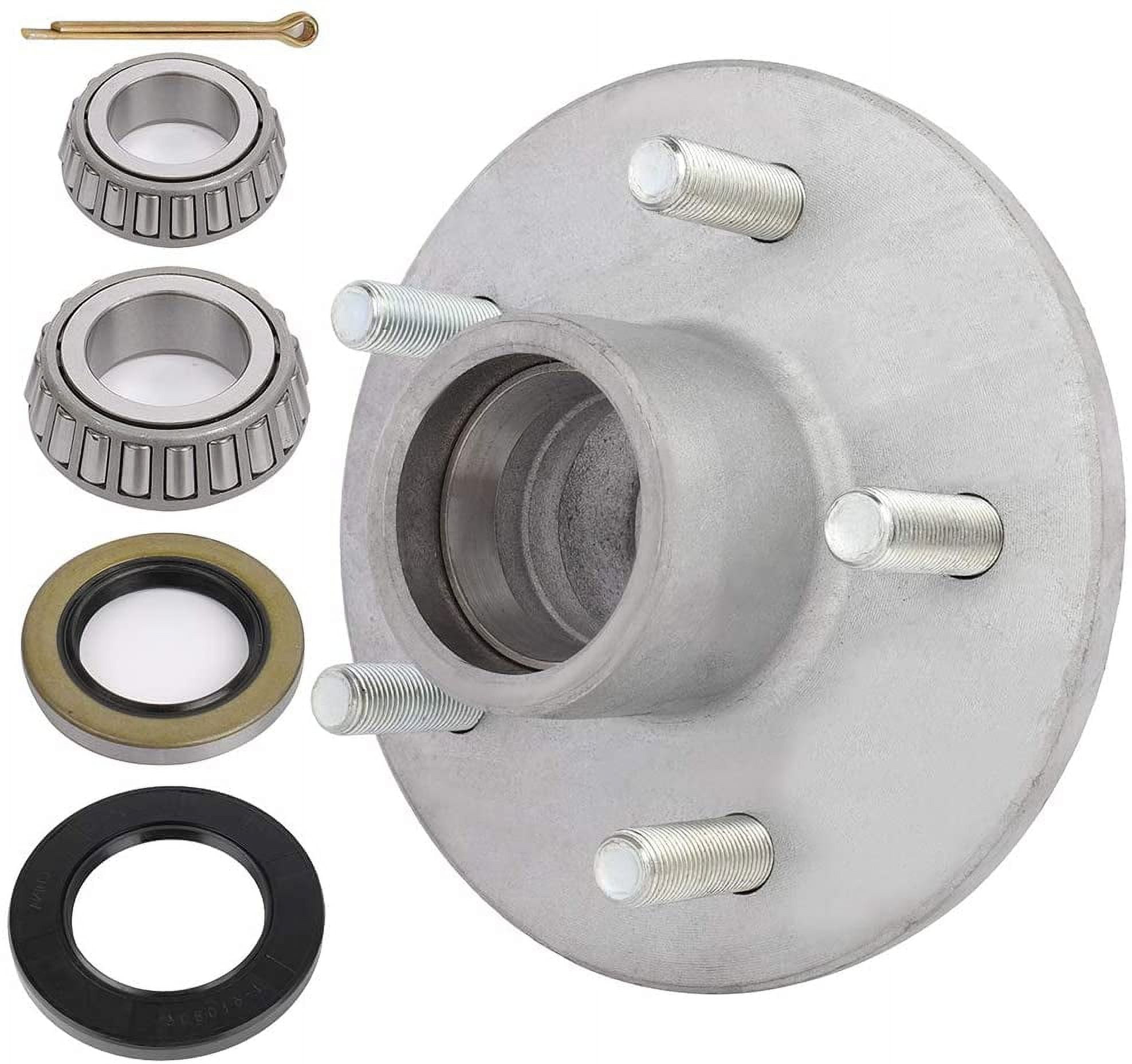 ECCPP Boat Trailer Hub Kit 6 Bolt 1 1/4 x 1 3/4 15123 x 25580 Silver ...