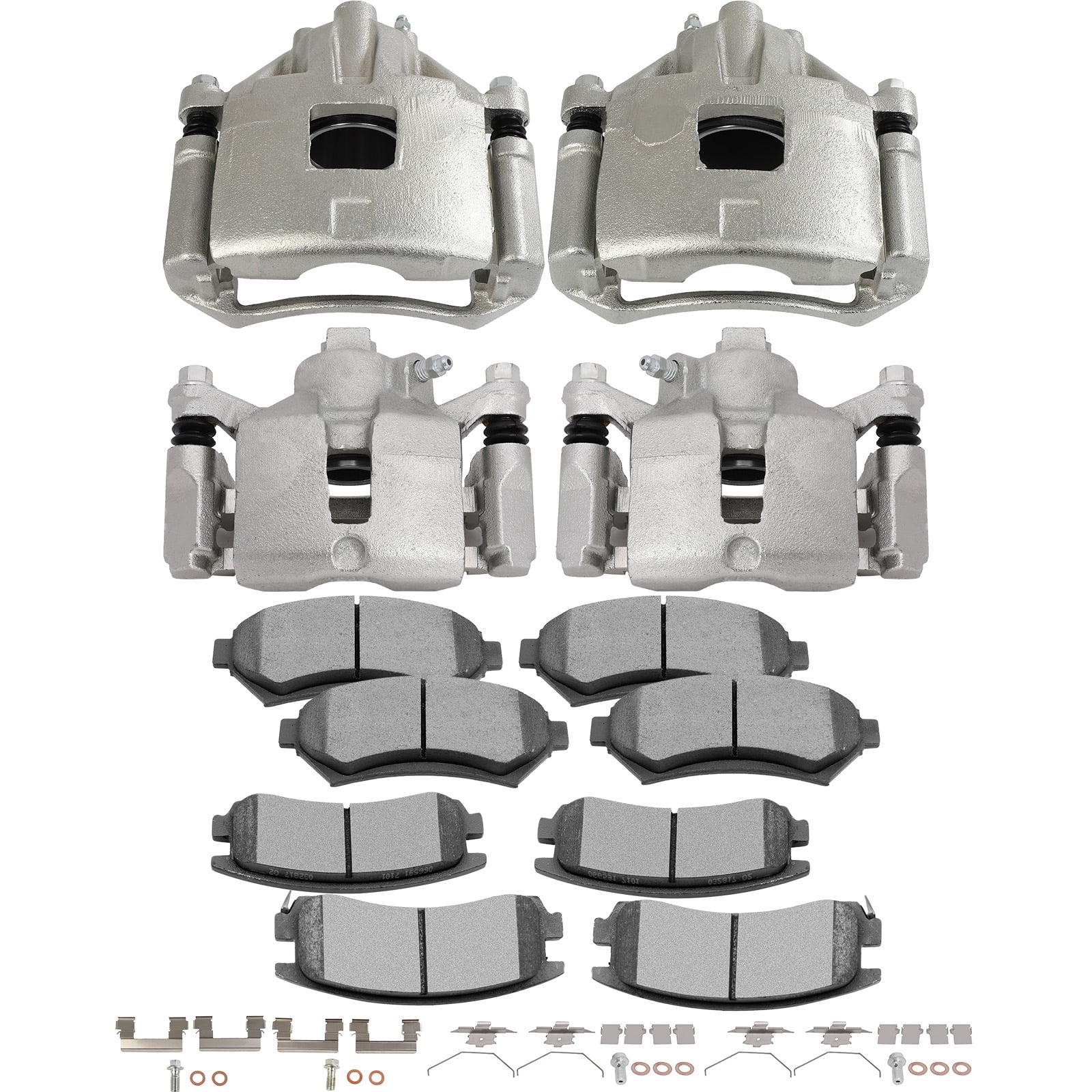 ECCPP Brake Calipers and Brake Pads Kits Compatible For 2000-2005 For ...