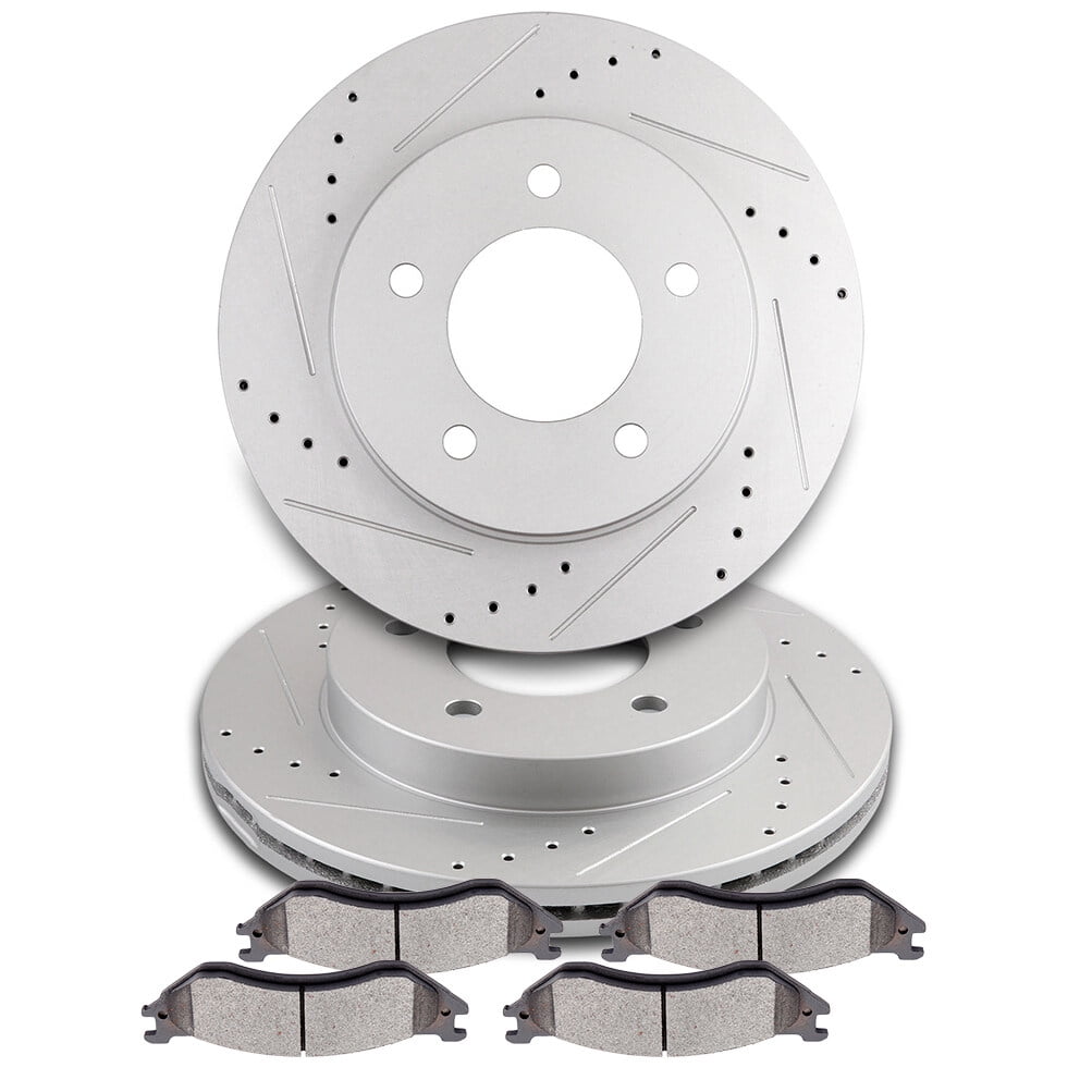 ECCPP Brakes Rotor and Ceramic Brake Pad fit For Ford F-150 1999-2003 ...