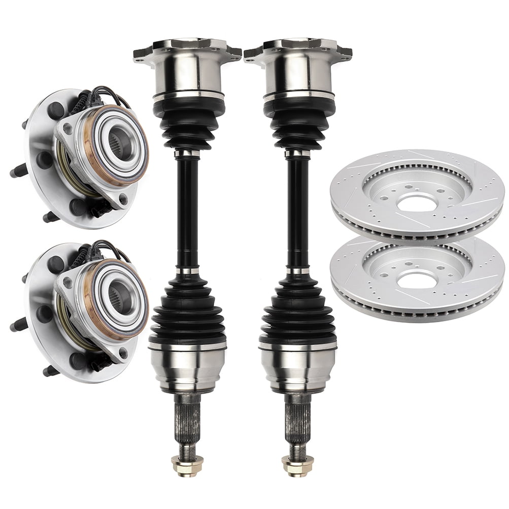 ECCPP CV Axle Drive Shafts Brake rotor Kit Replacement for Chevrolet ...