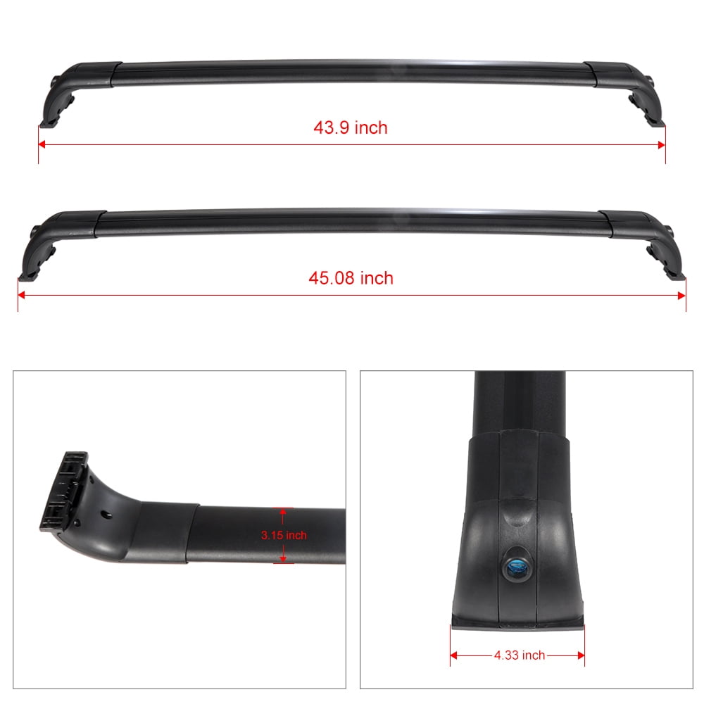 ECCPP Car Top Luggage Carrier Bar Black Fit for Land Rover LR3 2005 ...