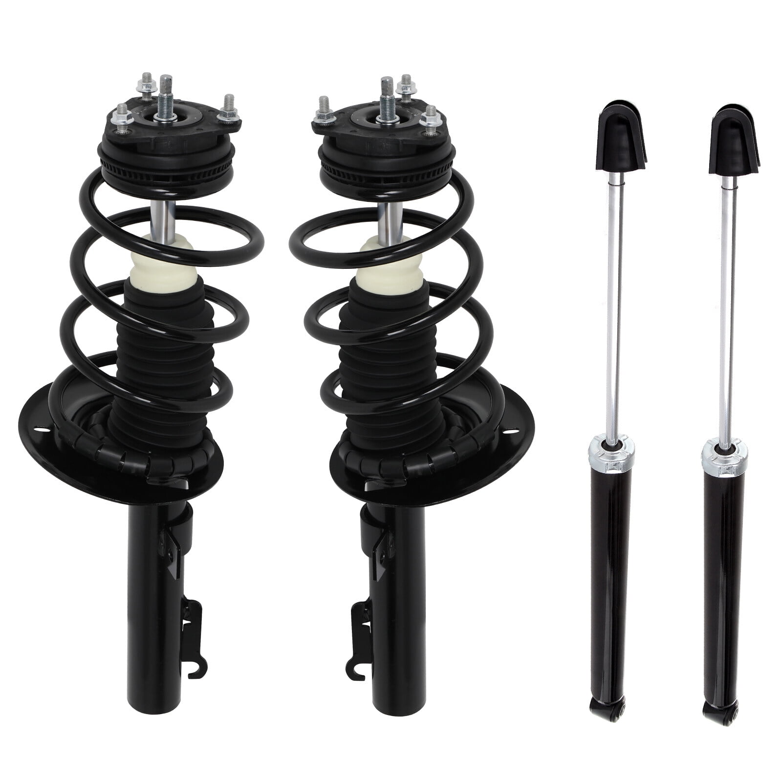 ECCPP Complete Struts Spring Assembly Front and Rear Struts Shock Coil ...