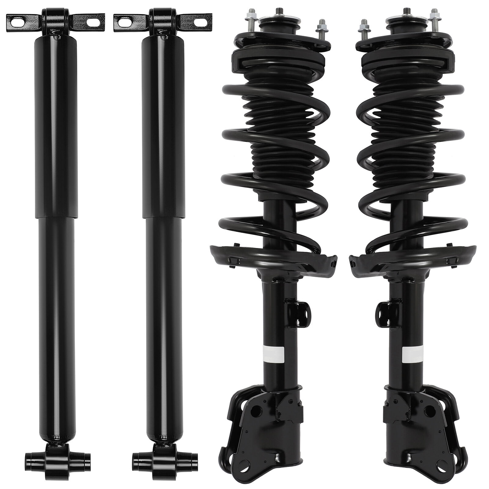 ECCPP Complete Struts Spring Assembly Front and Rear Struts Shock Coil ...