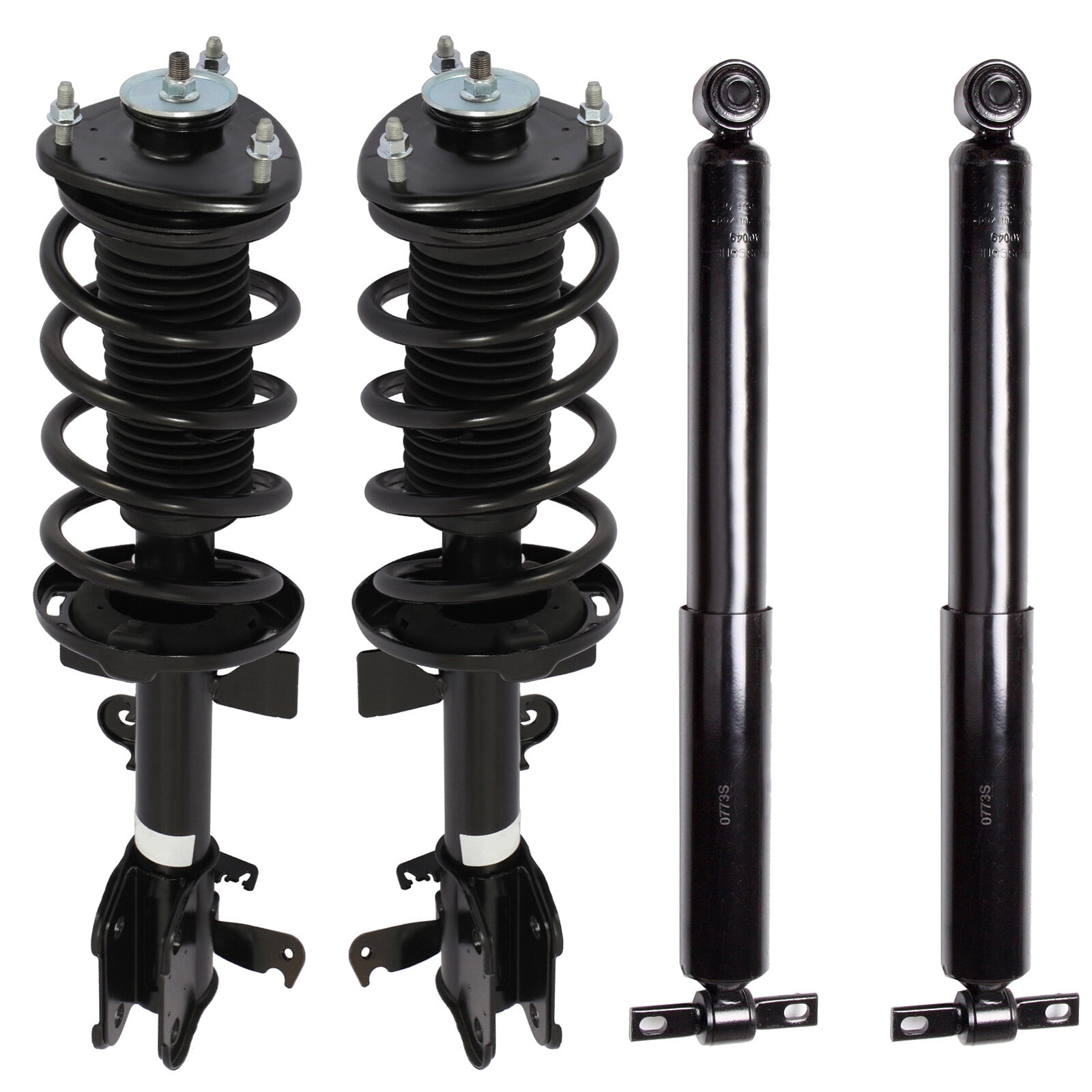 ECCPP Complete Struts Spring Assembly Front and Rear Struts Shock Coil ...